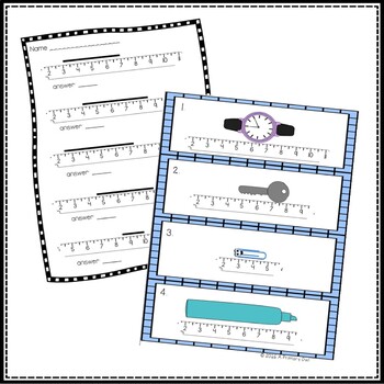 Broken Rulers Measuring to the Quarter Inch - A Primary Owl