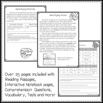 Rocks and Minerals Science Unit includes Digital Interactive Notebook ...