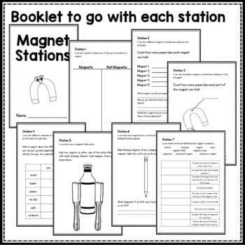 Magnets Stations with Station Booklet - A Primary Owl