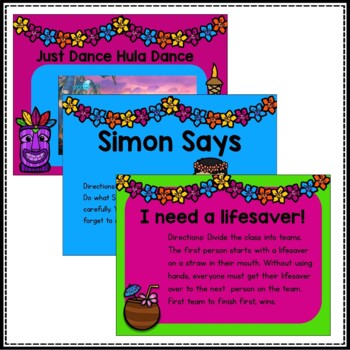 Digital Low Prep Luau Party Celebration Games and Activities - A ...