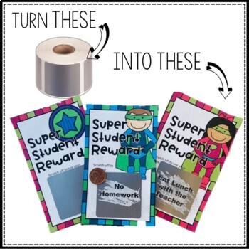 Scratch Off Reward Prize Coupons Editable BW and Color versions - A ...