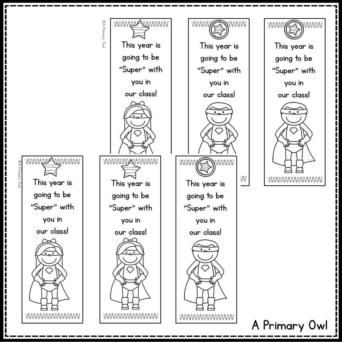 Back to School Superhero Activities - A Primary Owl