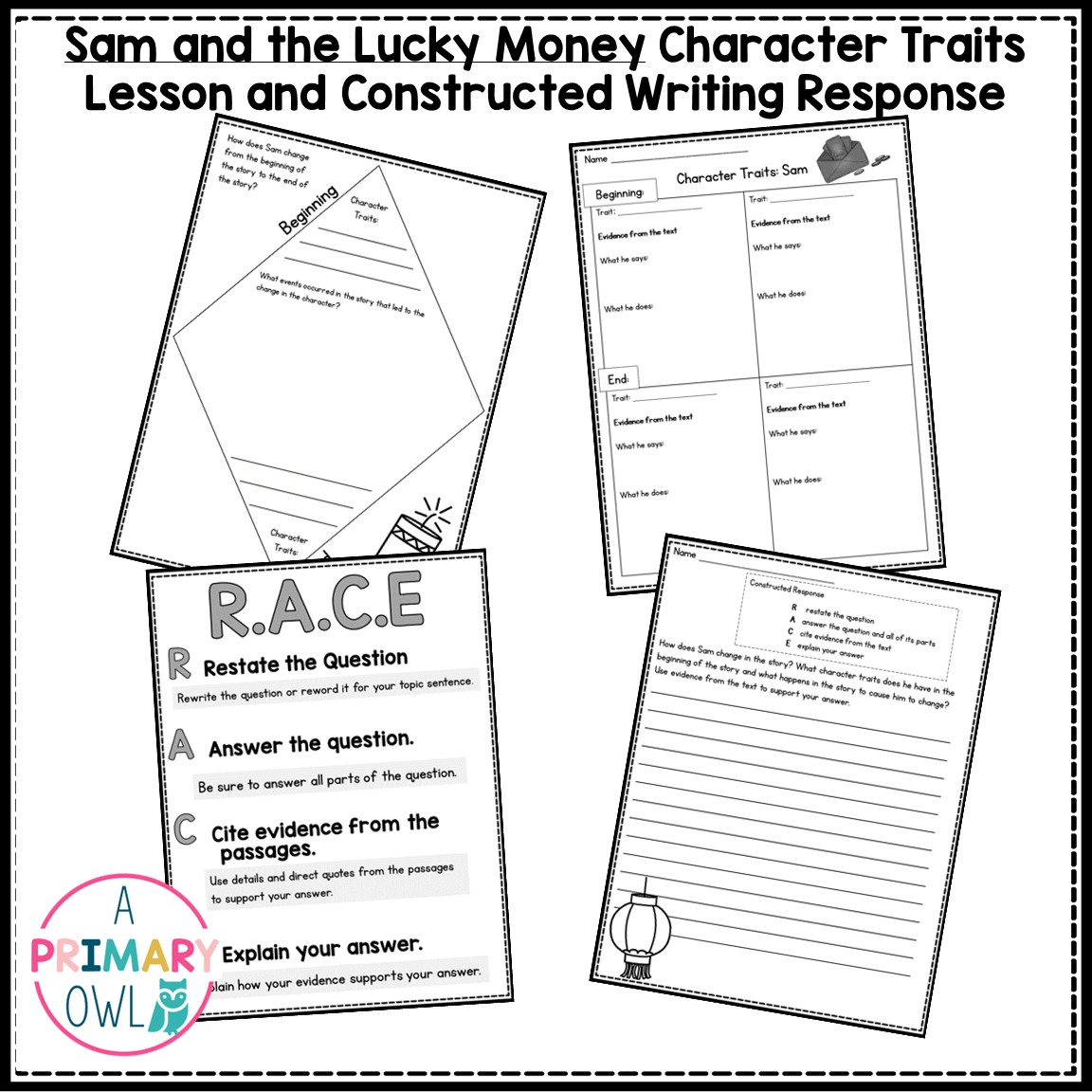 Sam and the Lucky Money and Chinese New Year Reading Writing Wordsearch ...
