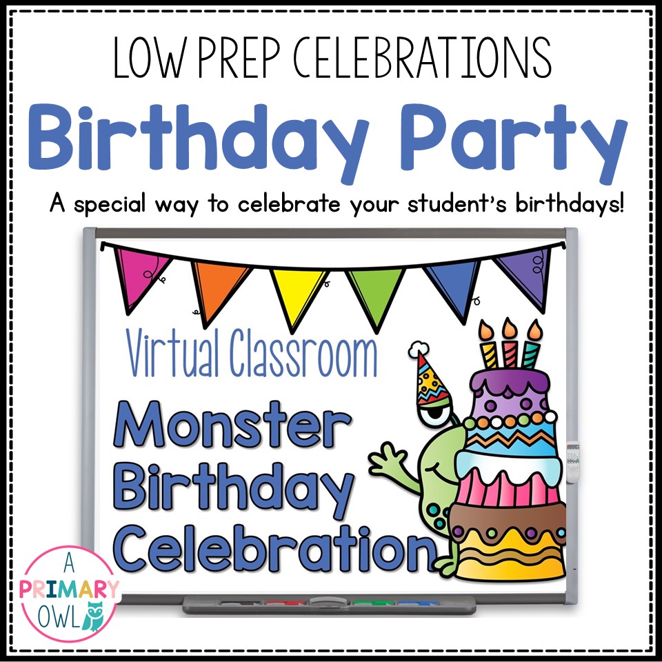 Digital Monster Themed Birthday Party - A Primary Owl
