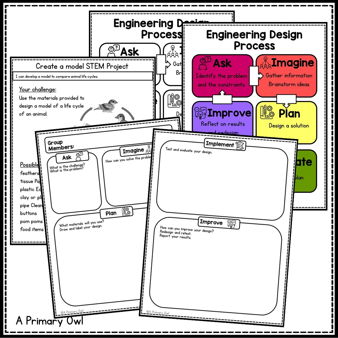 Life Cycles Unit Second Grade Sequencing Cards STEM Projects Mini Books ...
