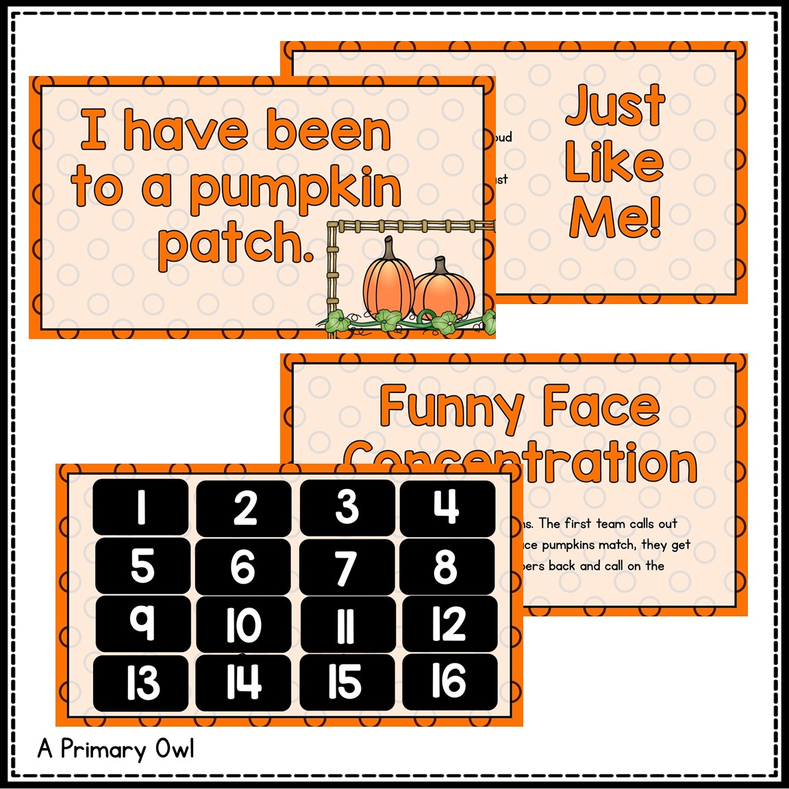 Pumpkin Party Fall Activities Digital PowerPoint and Google Slides - A ...