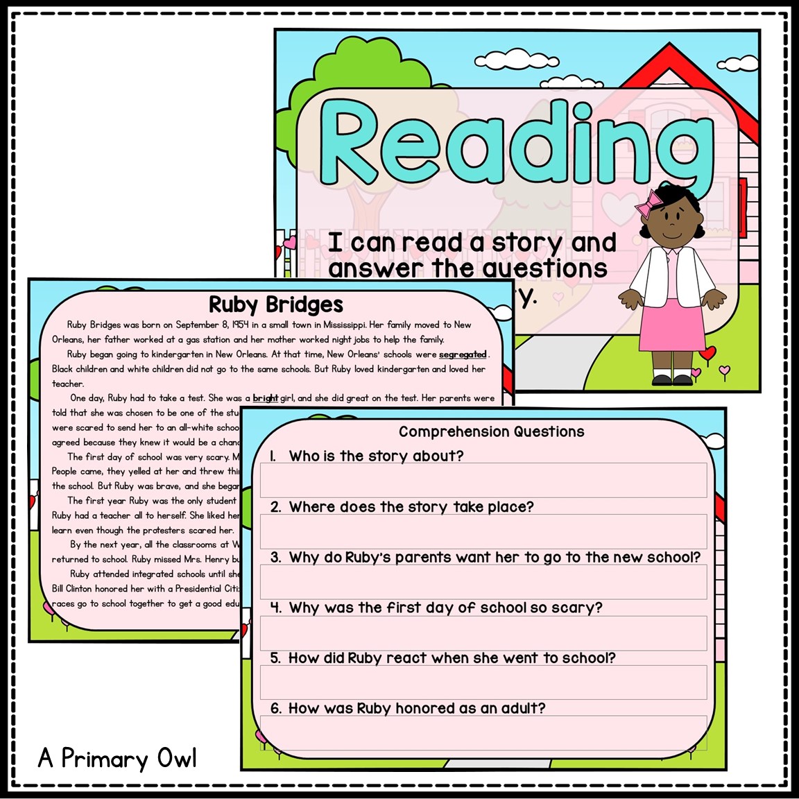 February Digital Emergency Sub Plan Second Grade - A Primary Owl