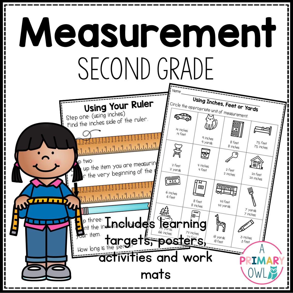 Measurement Unit for Second Grade - A Primary Owl