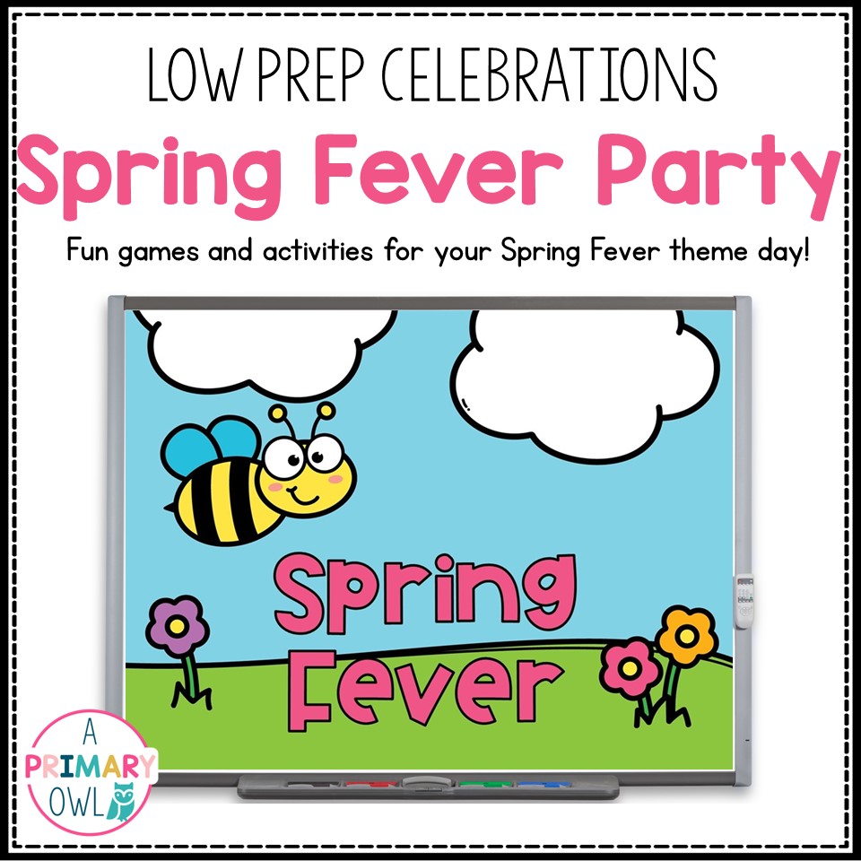 Low Prep Spring Fever Party Celebration Games and Activities Digital ...