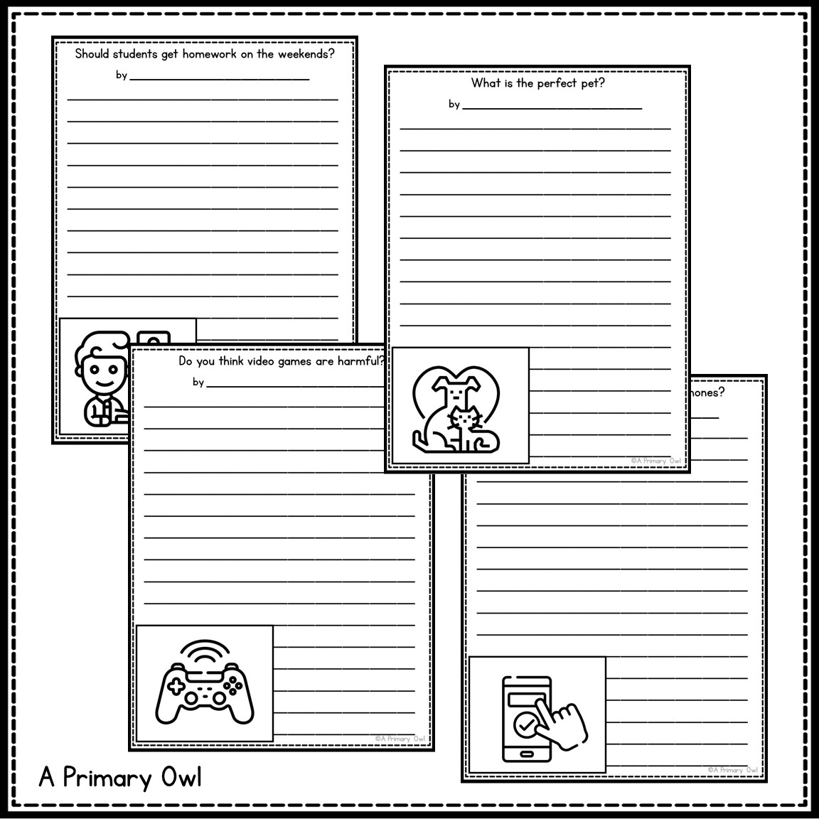 Opinion Writing Unit SECOND GRADE graphic organizers posters writing ...