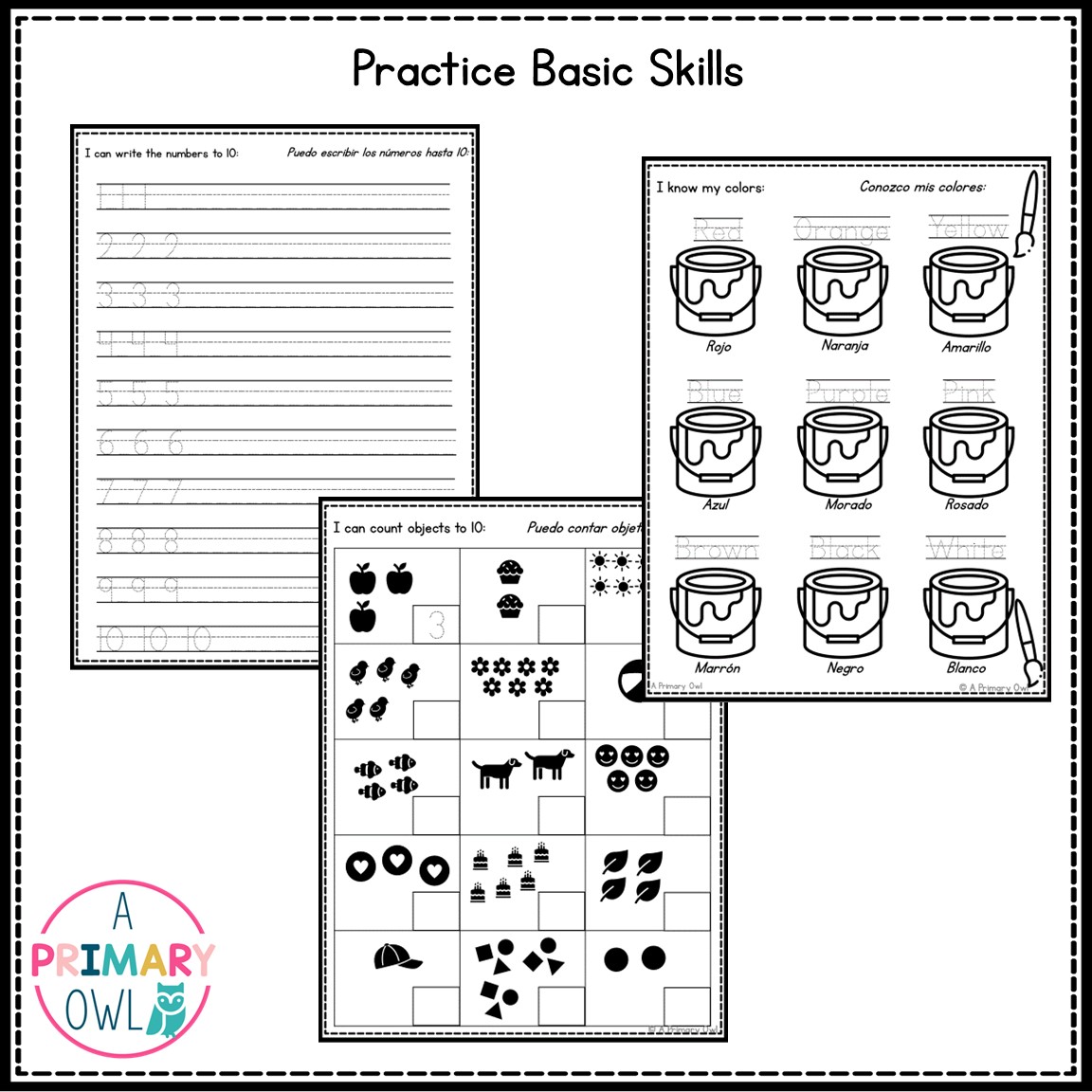 Newcomer Packet for MLL ELL ESOL Spanish Russian Ukrainian - A Primary Owl