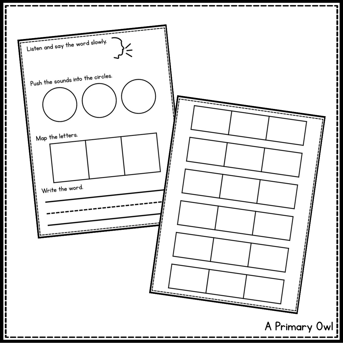 Orthographic Word Mapping, Sound Boxes, Spelling and Dictation Sheets ...
