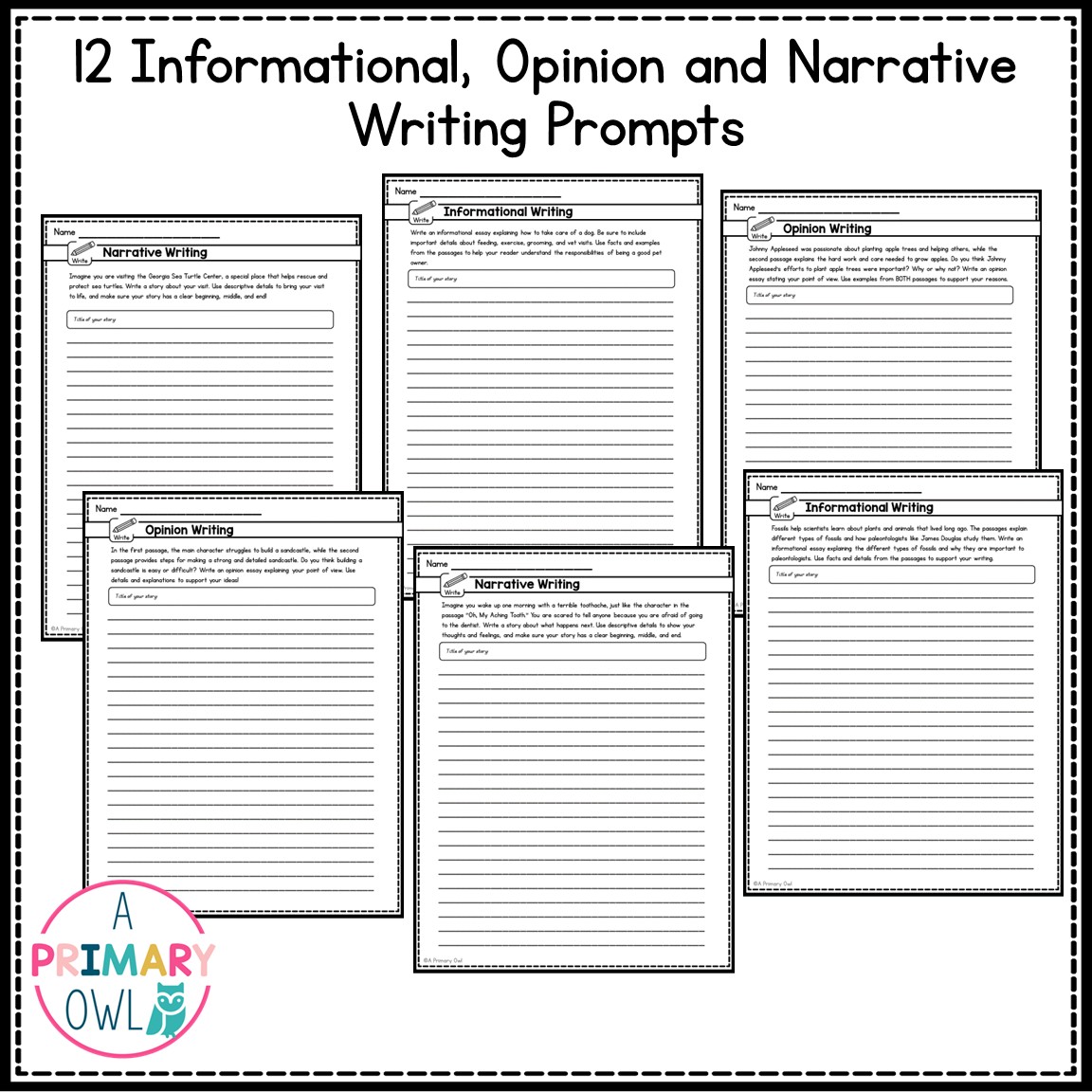 Test Prep Paired Passages with Informational, Narrative, Opinion ...
